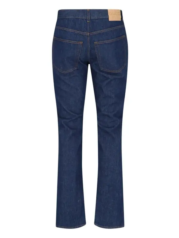 Gucci Horsebit Detail Denim Jeans