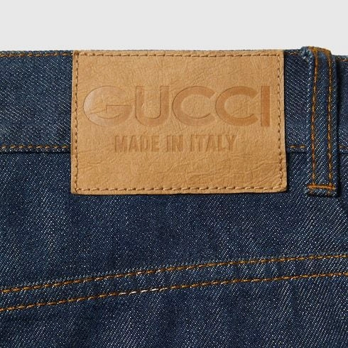 Gucci Horsebit Detail Denim Jeans