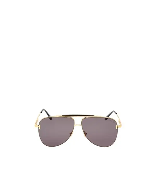 TOM FORD Aviator Logo Sunglasses - Gray