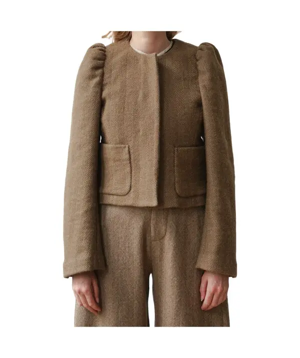 UMA WANG Long Sleeve Jacket With Concealed Front Opening