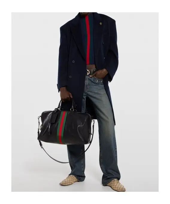 Gucci Web Trademark Medium Duffle Bag