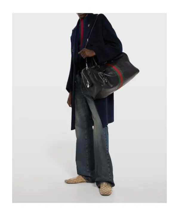 Gucci Web Trademark Medium Duffle Bag