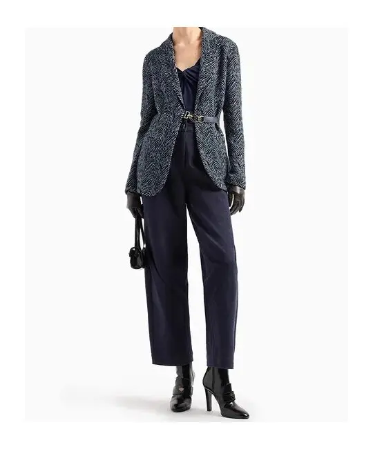 Giorgio Armani Jacquard Single-breasted Blazer