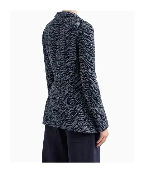 Giorgio Armani Jacquard Single-breasted Blazer