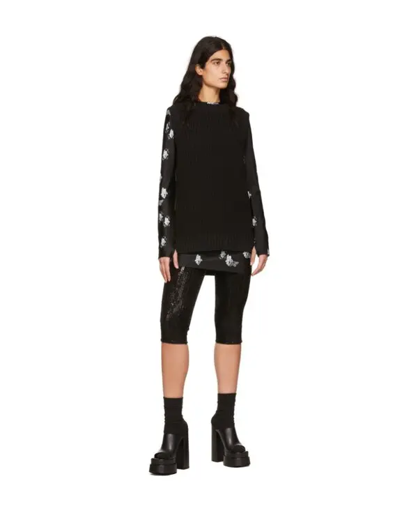 We11Done Artwork Dress - Black