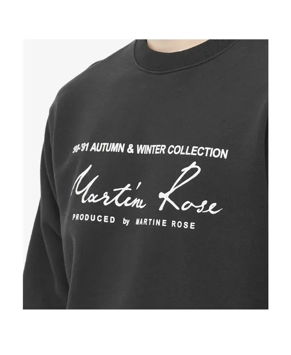 Martine Rose Logo-print Cotton Sweatshirt