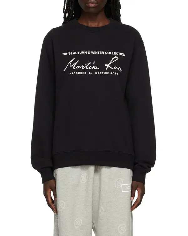 Martine Rose Logo-print Cotton Sweatshirt