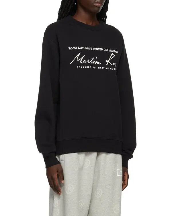 Martine Rose Logo-print Cotton Sweatshirt