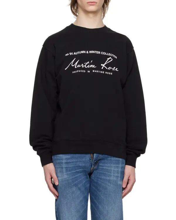 Martine Rose Logo-print Cotton Sweatshirt