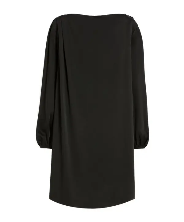 Max Mara Cabina Mini Dress With Puff Sleeves - Black