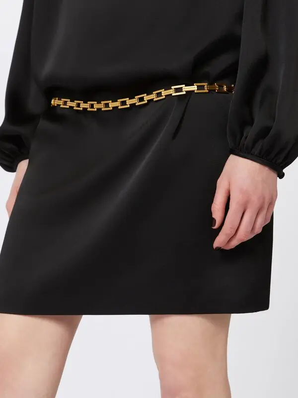 Max Mara Cabina Mini Dress With Puff Sleeves