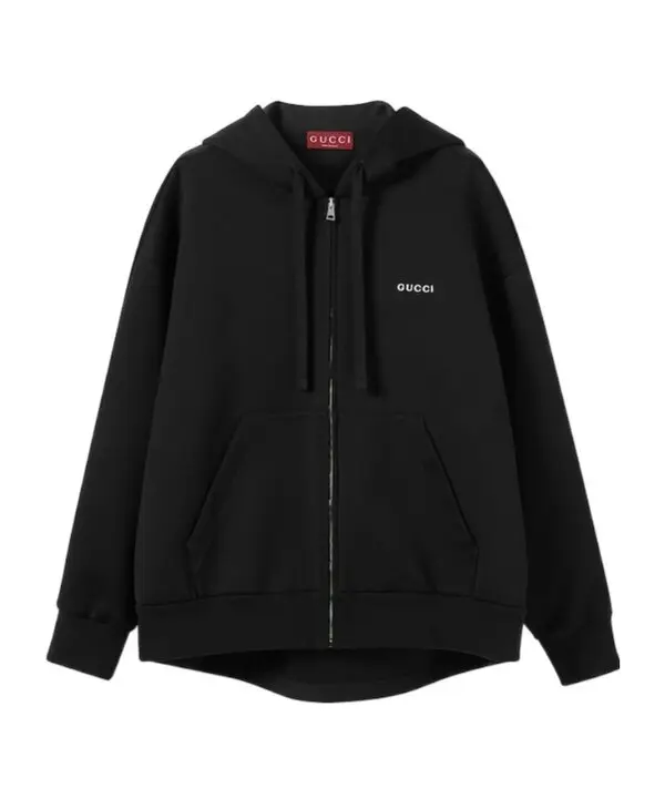 Gucci Logo Detailed Zip-up Sweatshirt
