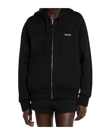 Gucci Logo Detailed Zip-up Sweatshirt
