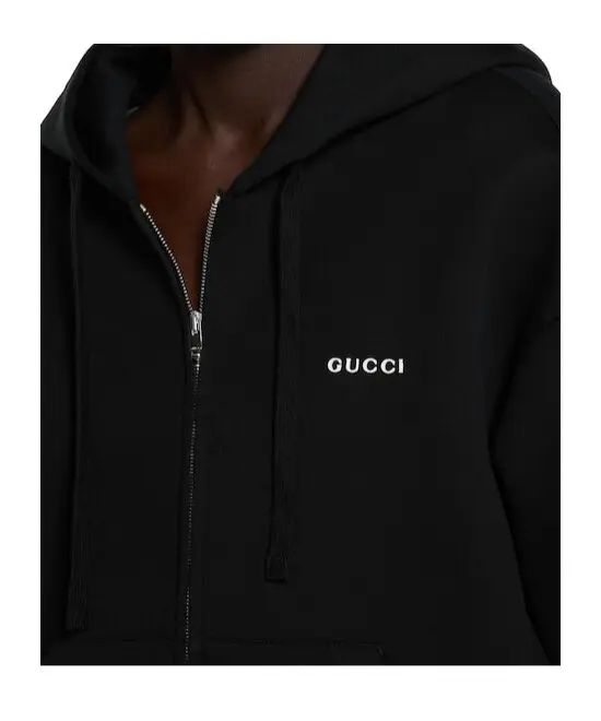 Gucci Logo Detailed Zip-up Sweatshirt