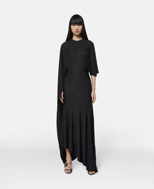 Stella McCartney Asymmetrical Cape Dress