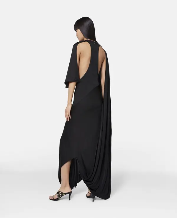 Stella McCartney Asymmetrical Cape Dress