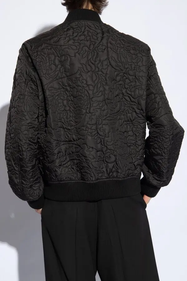 Versace Barocco Quilted Bomber Jacket