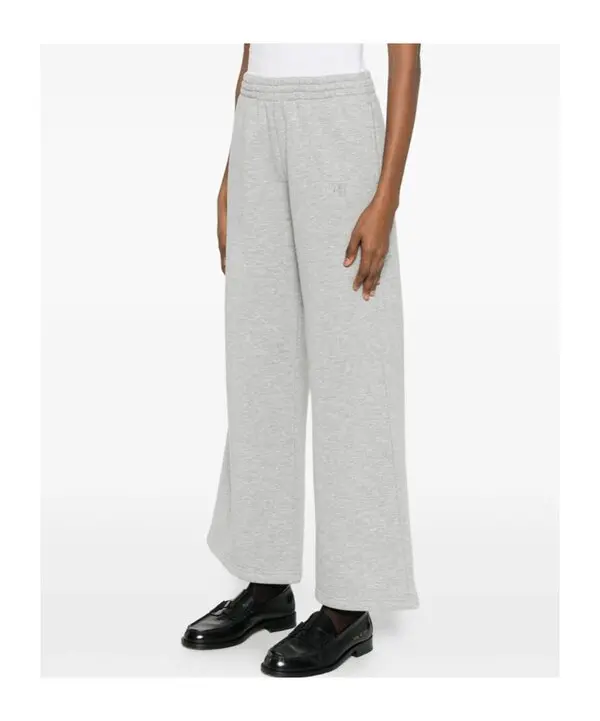 ANINE BING Kacey Wide Leg Track Pants - Gray