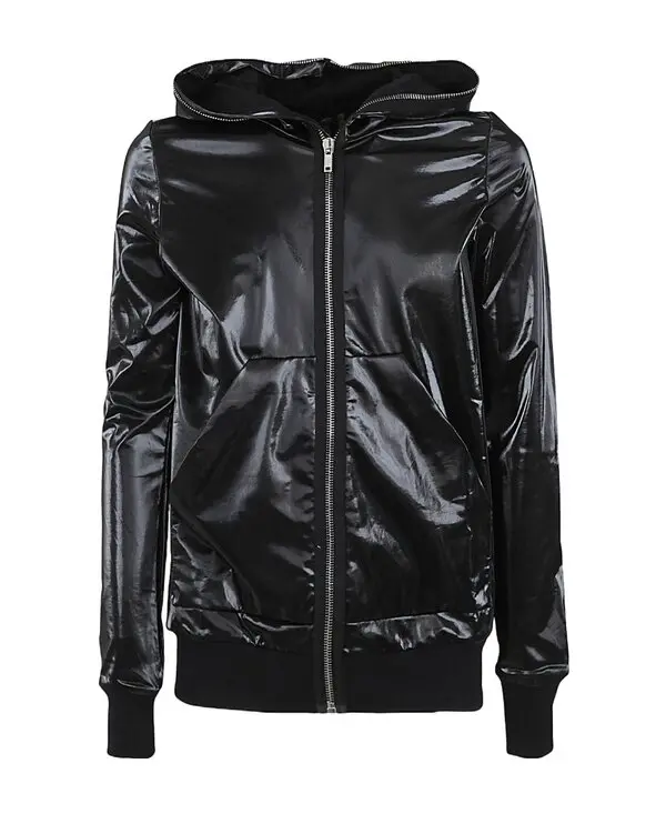 Rick Owens Patent Finish Hooded Jacket