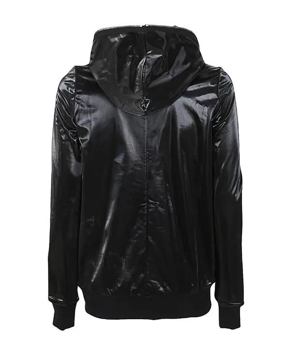 Rick Owens Patent Finish Hooded Jacket