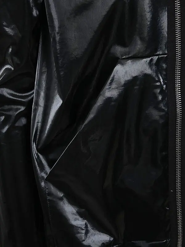 Rick Owens Patent Finish Hooded Jacket