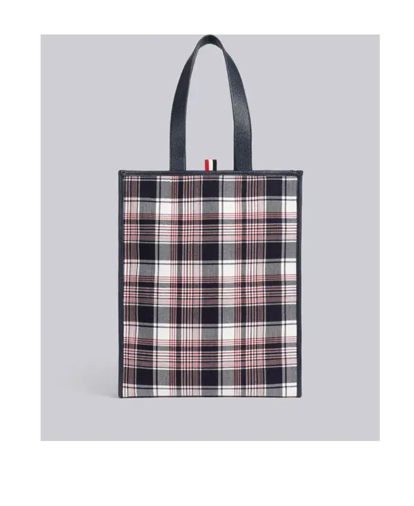 Thom Browne Vertical Rwb-webbing Stripe Tote Bag