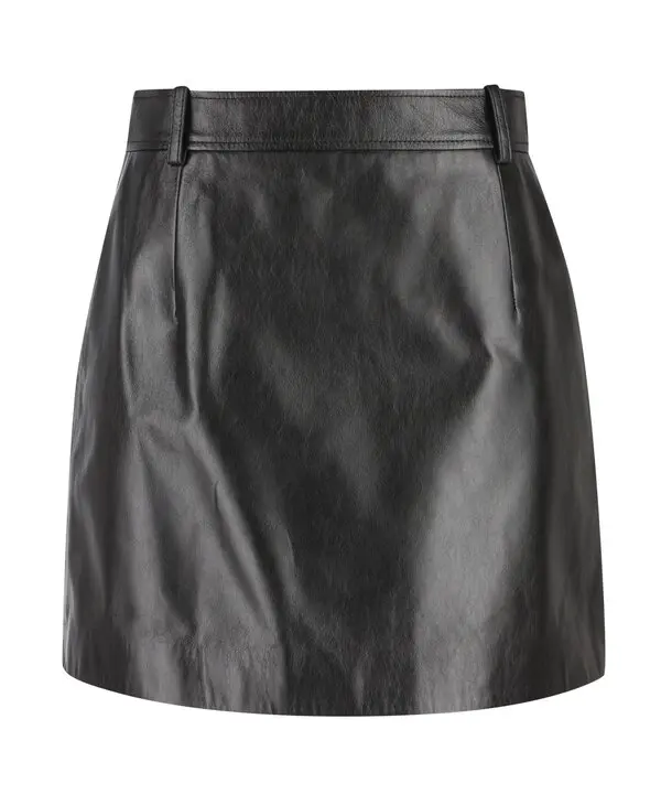 Gucci Leather Mini Skirt