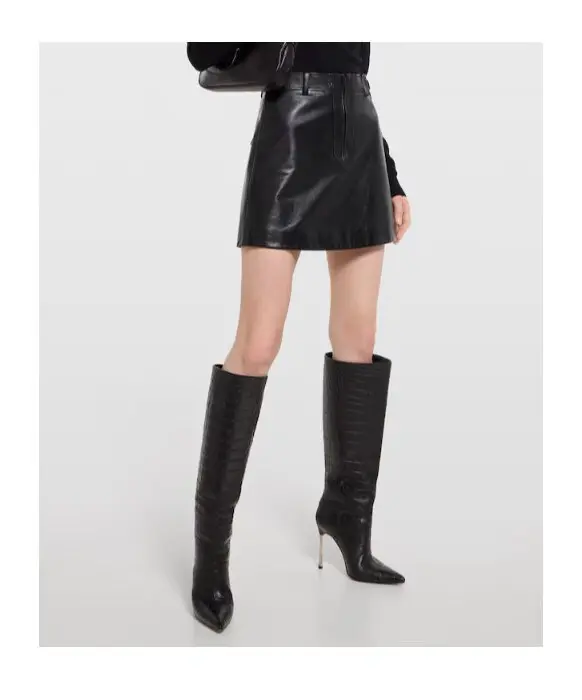 Gucci Leather Mini Skirt
