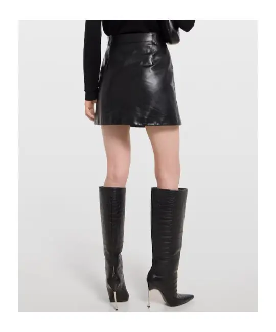 Gucci Leather Mini Skirt
