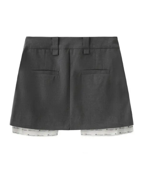 Marissa Chiara Pleated Belt Loop Skirt