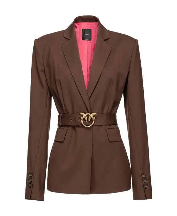 Pinko Belted Logo Blazer