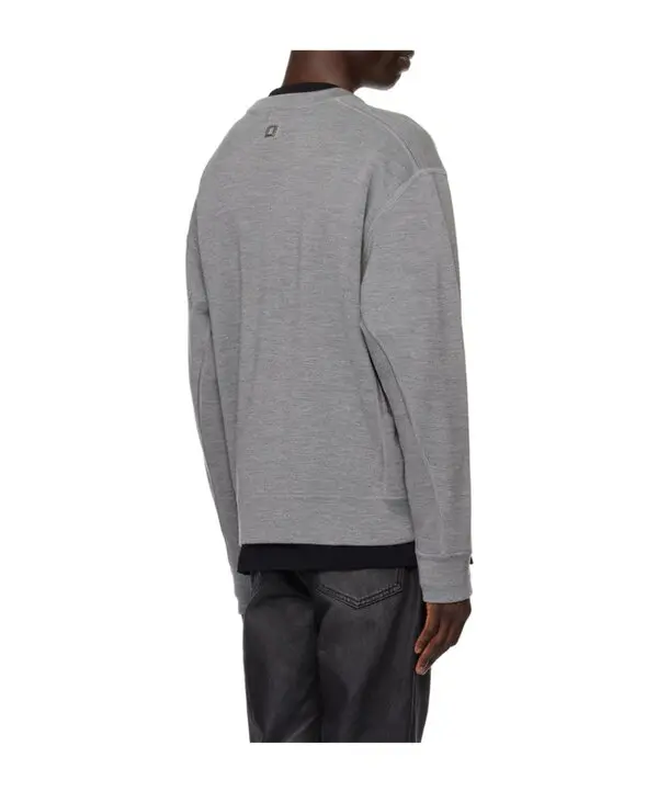 WOOYOUNGMI Rib Knitted Y-neck Cardigan