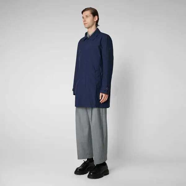 SAVE THE DUCK Logo-appliqué Single-breasted Coat