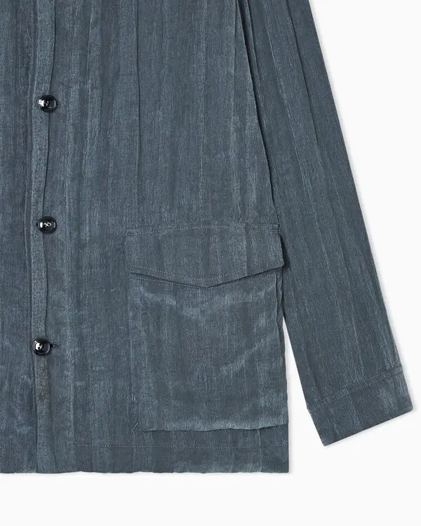 Giorgio Armani Lightweight Collared Button-up Jacket
