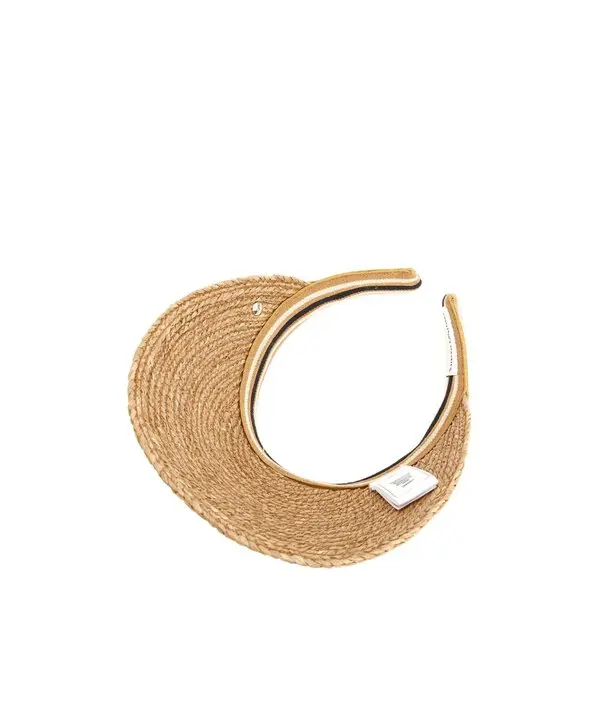 Helen Kaminski Woven Visor With Striped Details - Nude