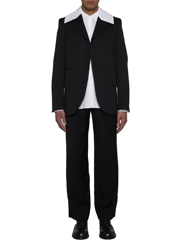 Comme Des Garçons Cropped Tailored Trousers
