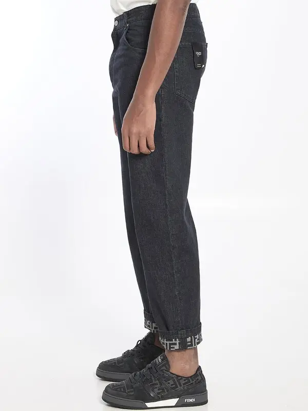 Fendi Straight-leg Belt-looped Jeans