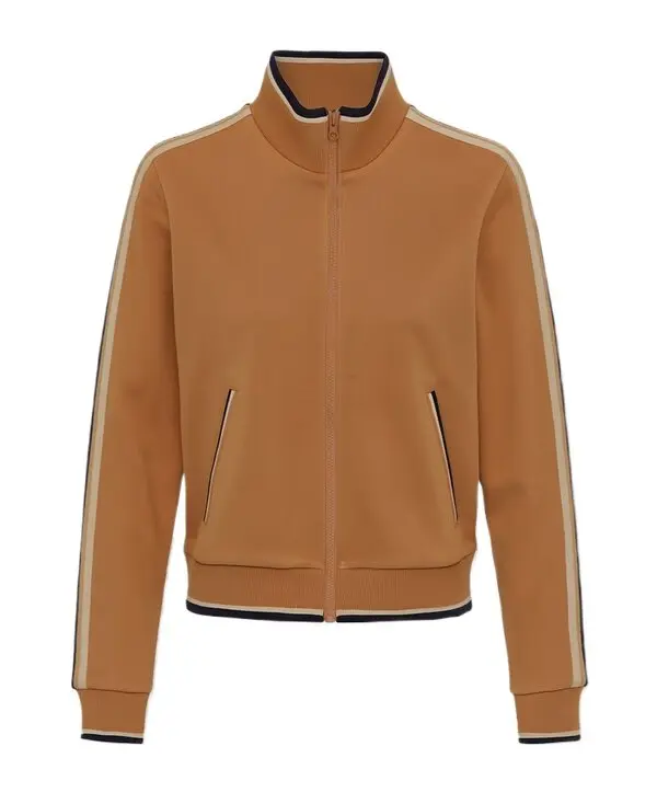 The Upside Long-sleeve Zip-up Sweater - Brown