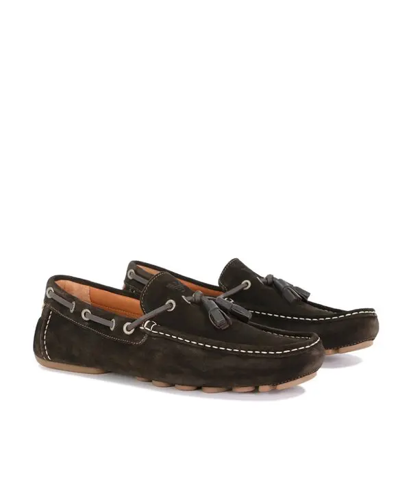 Armani Jeans Black Suede Tassel Driving Loafers Giorgio Armani Men main image 2
