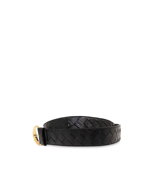 Bottega Veneta Essential Twist Belt - Black