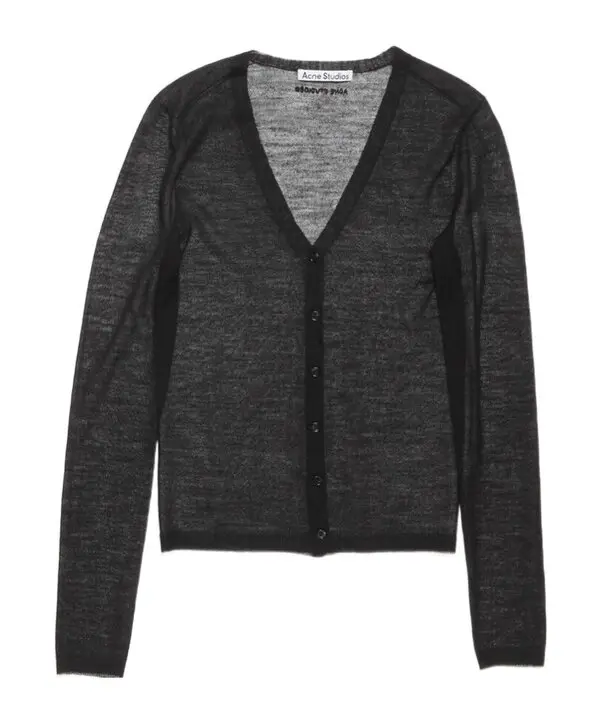 Acne Studios Fine-ribbed Sheer Cardigan