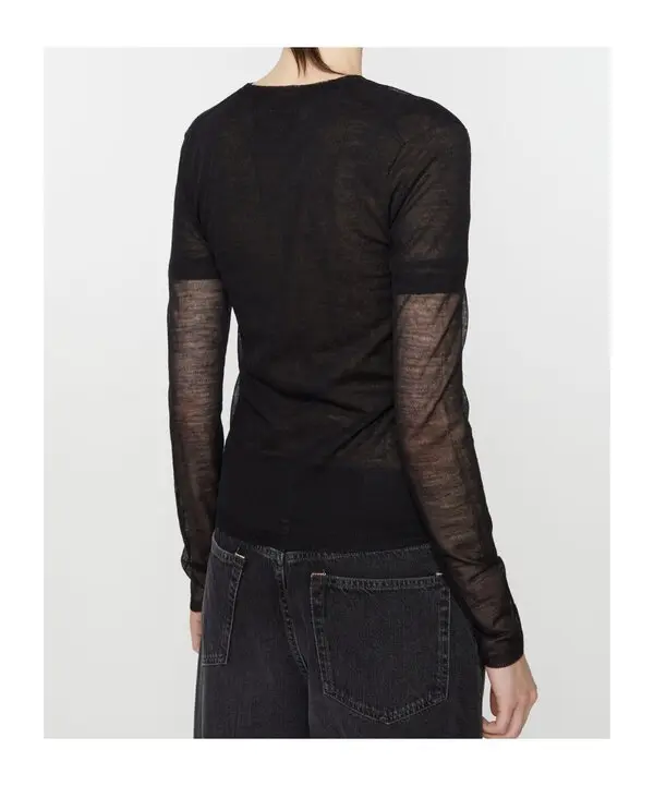 Acne Studios Fine-ribbed Sheer Cardigan
