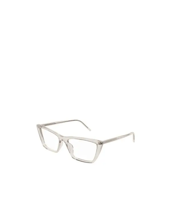 Saint Laurent Sl 737 Mica Cat-eye Glasses - Beige