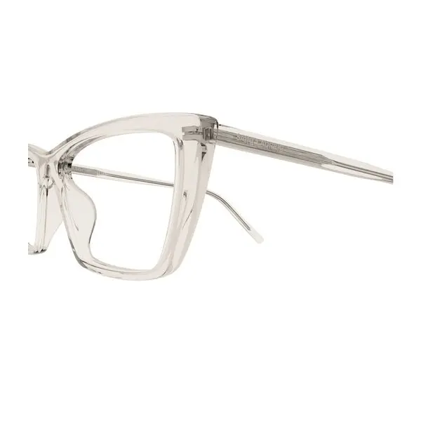 Saint Laurent Sl 737 Mica Cat-eye Glasses - Beige