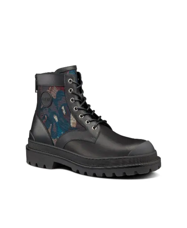 Dior Logo Combat Boots