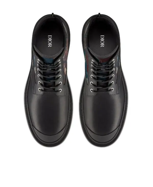 Dior Logo Combat Boots
