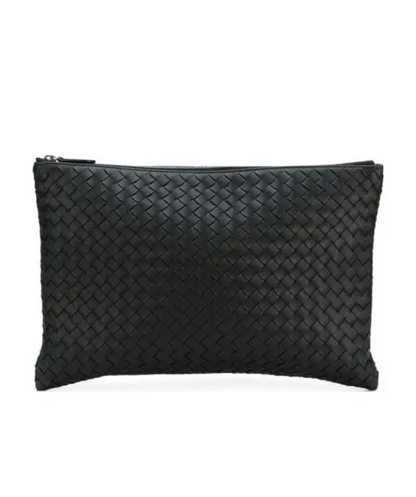 Bottega Veneta Woven Clutch Bag - Black