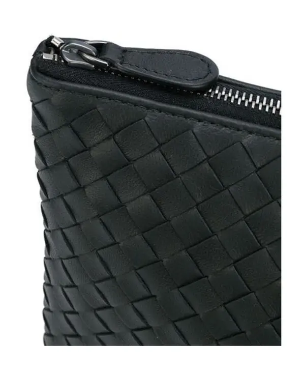 Bottega Veneta Woven Clutch Bag - Black