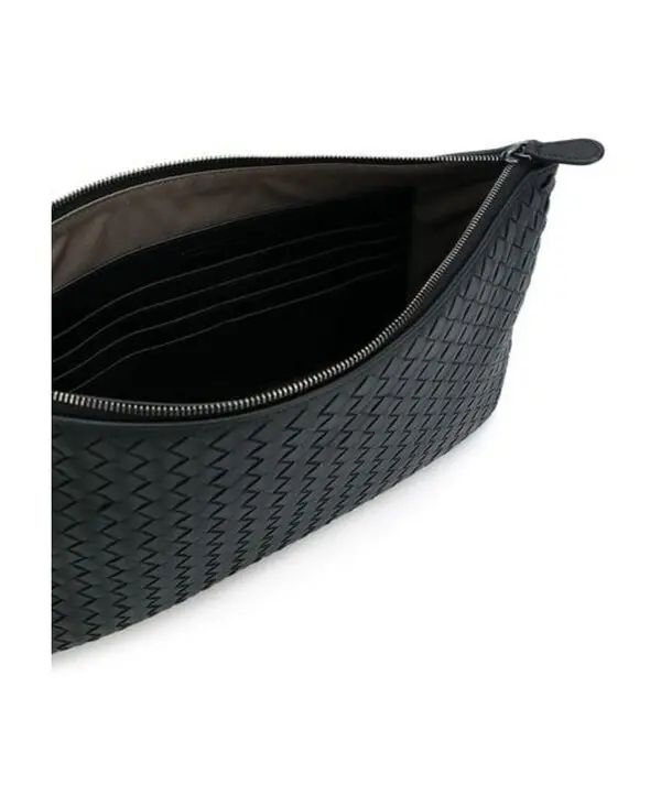 Bottega Veneta Woven Clutch Bag - Black