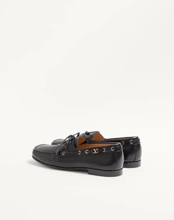 Valentino Garavani Square Toe Slip-on Loafers - Black